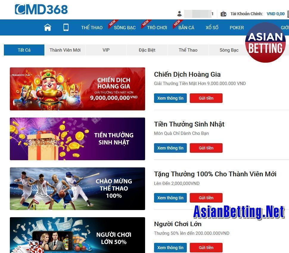 Nhà cái CMD368 - Review và chấm điểm nhà cái CMD368 năm 2020